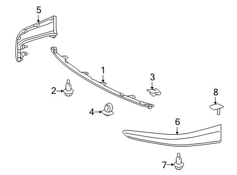 23364122 - Genuine Chevrolet Seal-Radiator Air
