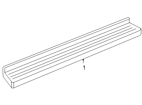 20983829 - Genuine GM Insert-Rear Bumper Fascia *Anthracite