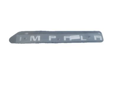22743583 - Genuine GM Plate Assembly, Rear Compartment Lid Name