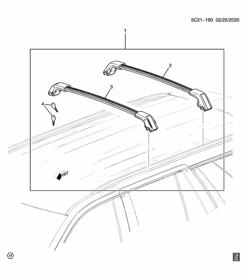 86797476 - Genuine GM ATTACHMENT KIT-LUGG CARR CR RL