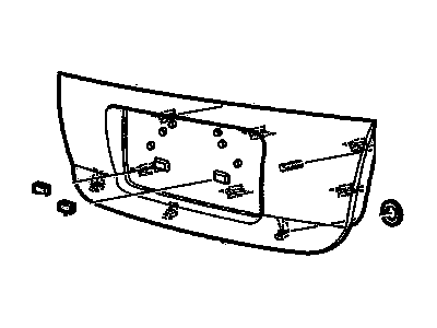 92148334 - Genuine GM Applique,Rear Compartment Lid