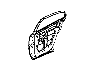 88890399 - Genuine GM Door Asm,Rear Side,LH (Less Hinges)