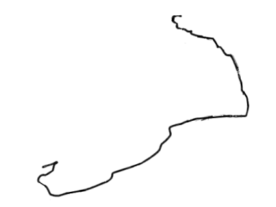 23459443 - Genuine GM Hose Assembly, Rear Window Washer Nozzle