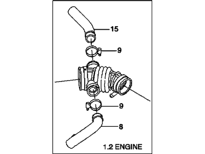 96439858 - Genuine GM Duct,Air Cleaner Outlet
