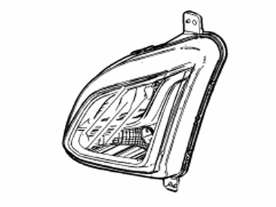 84779711 - Genuine GM Lamp Assembly, Front Fog
