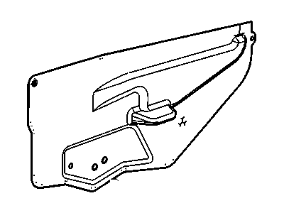 25901806 - Genuine GM Deflector Assembly, Front Side Door Water