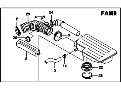 96553488 - Genuine GM Resonator,Air Cleaner Tube