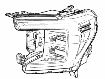 84898701 - Genuine GM Headlamp Assembly, Front