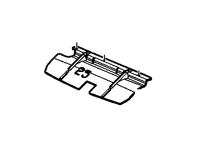 15767604 - Genuine GM Baffle, Radiator Support