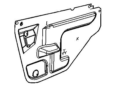 25893230 - Genuine GM Deflector Assembly, Front Side Door Water