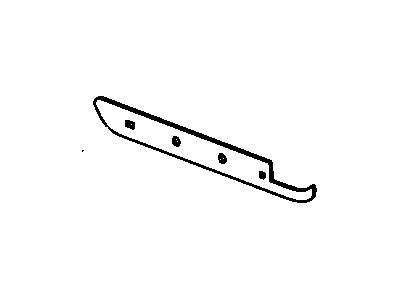 10274015 - Genuine GM Deflector, Front Side Door Water *Black