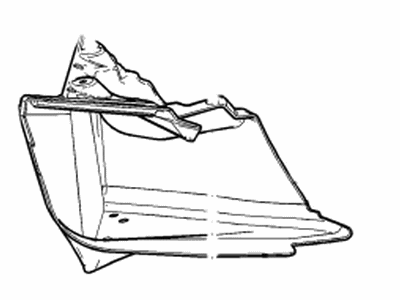 84173318 - Genuine GM Duct, Auxiliary Radiator Front