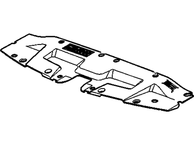 22737377 - Genuine GM Baffle Assembly, Radiator Air Upper