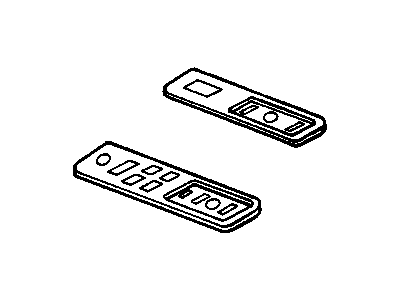 10221262 - Genuine GM Bezel,Front Switch Plate(LH)