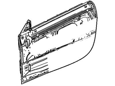 20838061 - Genuine GM Door Assembly, Front Side