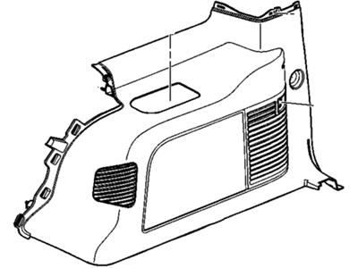 22936552 - Genuine GM Panel Assembly, Body Side Trim *Ebony