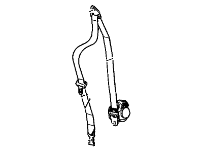 84761370 - Genuine GM Retractor Kit, F/Seat Belt *Titanium