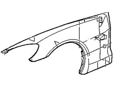 25938077 - Genuine GM Fender Assembly, Front