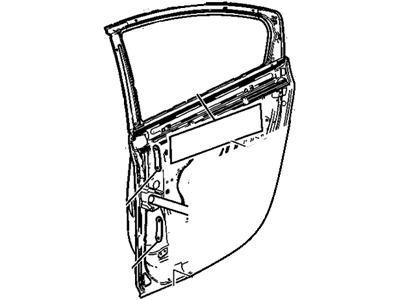 94542530 - Genuine GM Door Assembly, Rear Side (Rh)