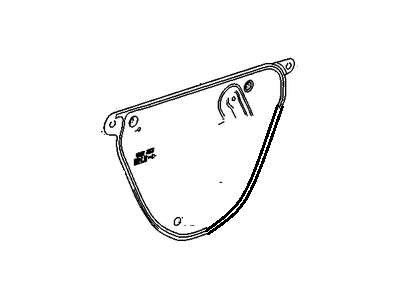 9061238 - Genuine GM Deflector Assembly, Rear Side Door Water