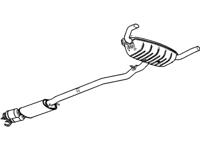 20983446 - Genuine GM Exhaust Muffler (W/ Exhaust Aftertreatment)