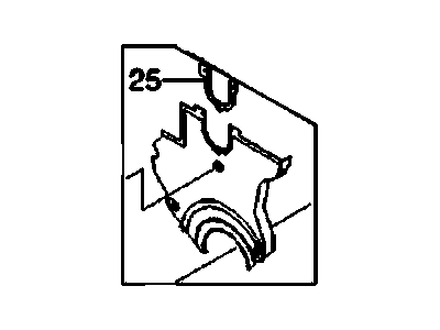 96350674 - Genuine GM Cover,Timing Belt Lower Front