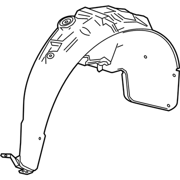 84182801 - Genuine GM Liner Assembly, Rear Wheelhouse