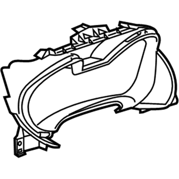 84279665 - Genuine GM Plate Assembly, I/P Cstr Tr *Black