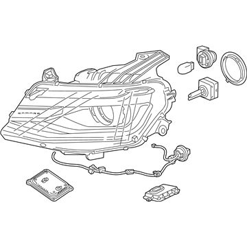 84364824 - Genuine GM Front Headlight Assembly