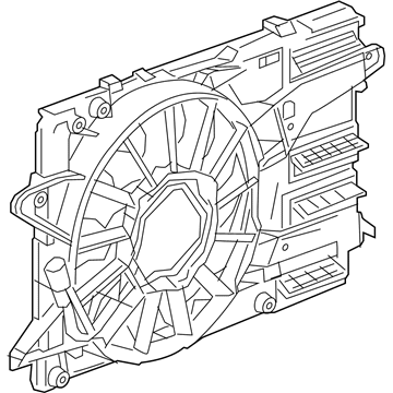 84216861 - Genuine GM Fan Assembly, Engine Cooler