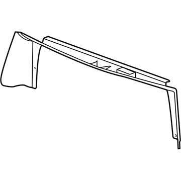 84024044 - Genuine GM Baffle, Rad Air Upr