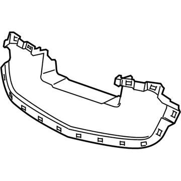 22995189 - Genuine GM Deflector, Front Bumper Fascia Center Air