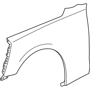23221296 - Genuine GM Fender Assembly, Front (Rh)
