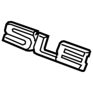 23256180 - Genuine GM Plate Assembly, C, Pillar Trim Level Name