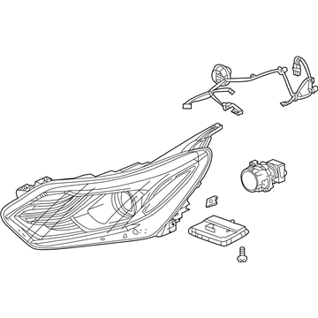 84818201 - Genuine GM Headlamp Assembly, Front
