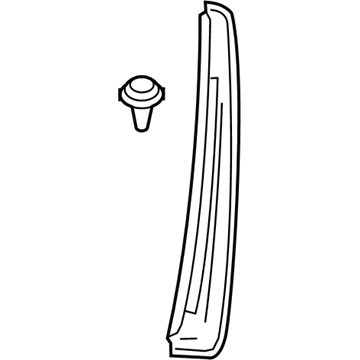 23227748 - Genuine GM Molding Assembly, Body Side Rear