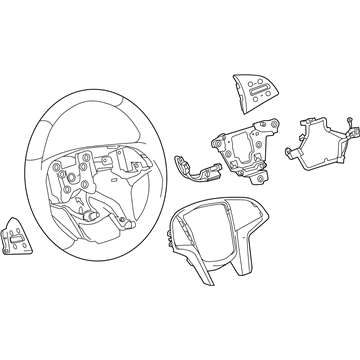 84310987 - Genuine GM Steering Wheel Assembly *Black