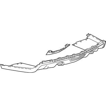 22840476 - Genuine GM Rear Bumper, Cover Lower