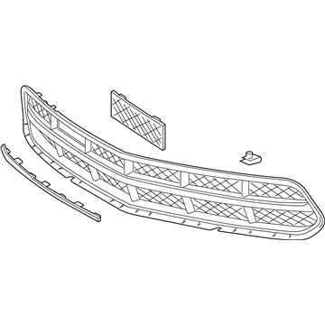 84413300 - Genuine GM Grille Assembly, Front *Carbon Flasht