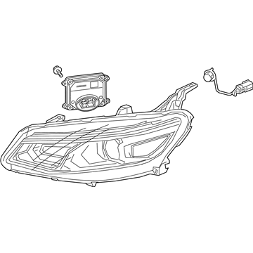 Chevrolet Malibu Headlight - Guaranteed Genuine Chevrolet Parts