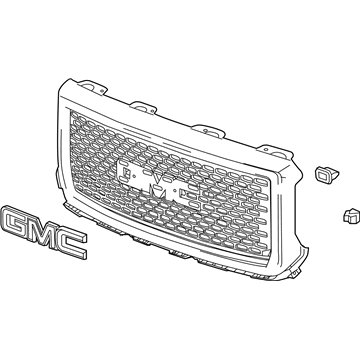 23254462 - Genuine GM Grille Assembly, Front *Chrome V