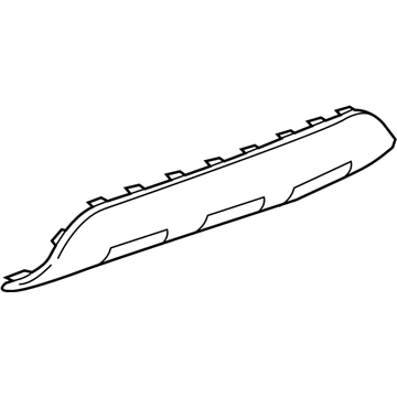 42537257 - Genuine GM Plate, Rear Bumper Fascia Lower Skid