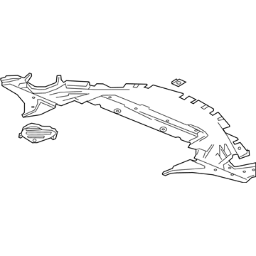 84591592 - Genuine GM Deflector Assembly, U/B Frt Air