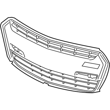92286398 - Genuine GM Grille, Front Lower *Phantom Blac