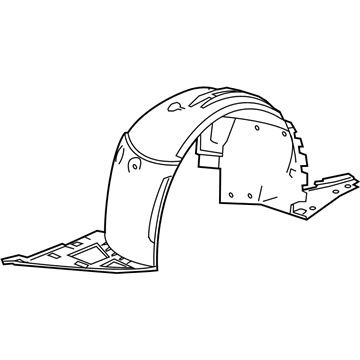 23327374 - Genuine GM Liner Assembly, Front Wheelhouse