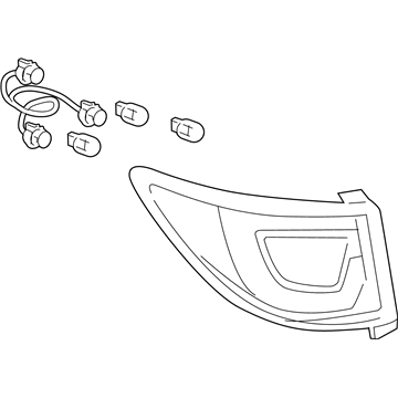 23463499 - Genuine GM Lamp,Rear Stop