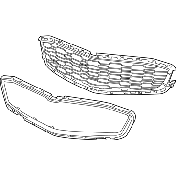 84159846 - Genuine GM Grille Assembly, Front *Less Finish