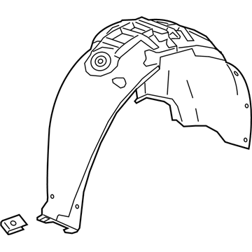 95429677 - Genuine GM Liner Assembly, Rear Wheelhouse