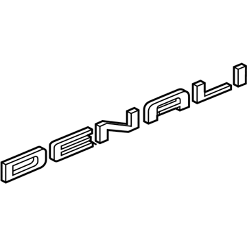 23400376 - Genuine GM Plate Assembly, Front S/D Veh Na