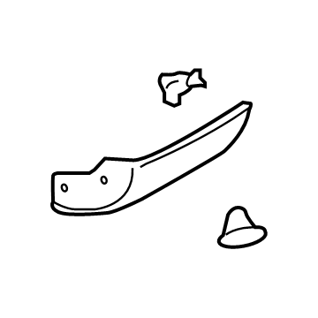 84621832 - Genuine GM Protector Assembly, Rear Pubx Paint *Black